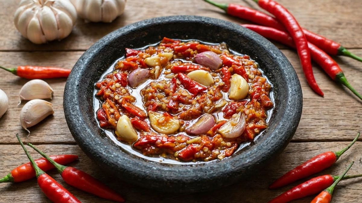 Berapa Kalori Sambal Bawang (Geprek)? 90 kkal per Porsi | NutriNusa